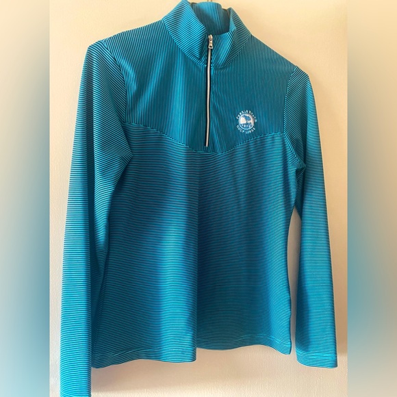 Cutter & Buck | Tops | Teal Green Pebble Beach Golf Links 4 Long Sleeve ...